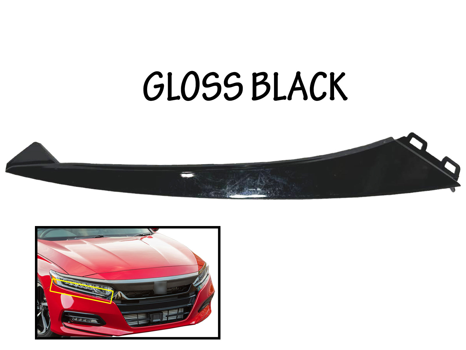 2018 2019 2020 Honda Accord Headlight Lower Molding Trim Front Right ...