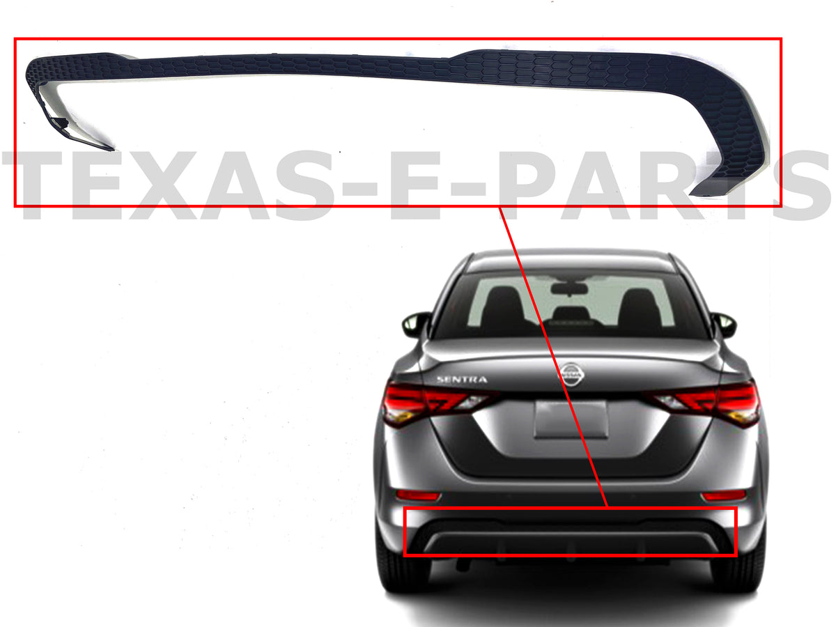 2020 2021 2022 2023 2024 2025 Nissan Sentra Rear Bumper Lower Molding ...