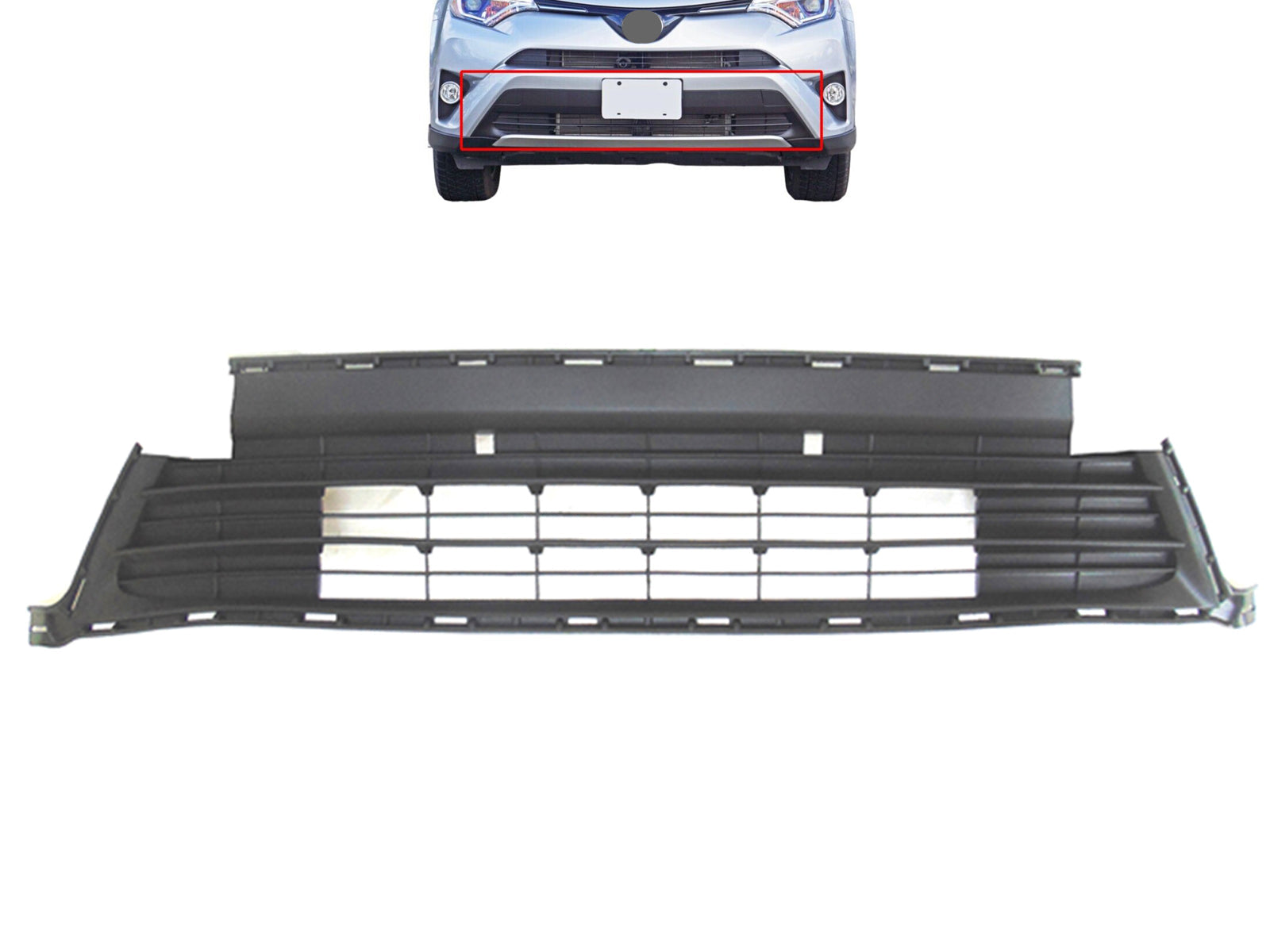 2016 2017 2018 Toyota Rav4 Front Bumper Lower Grille – Texas-e-parts